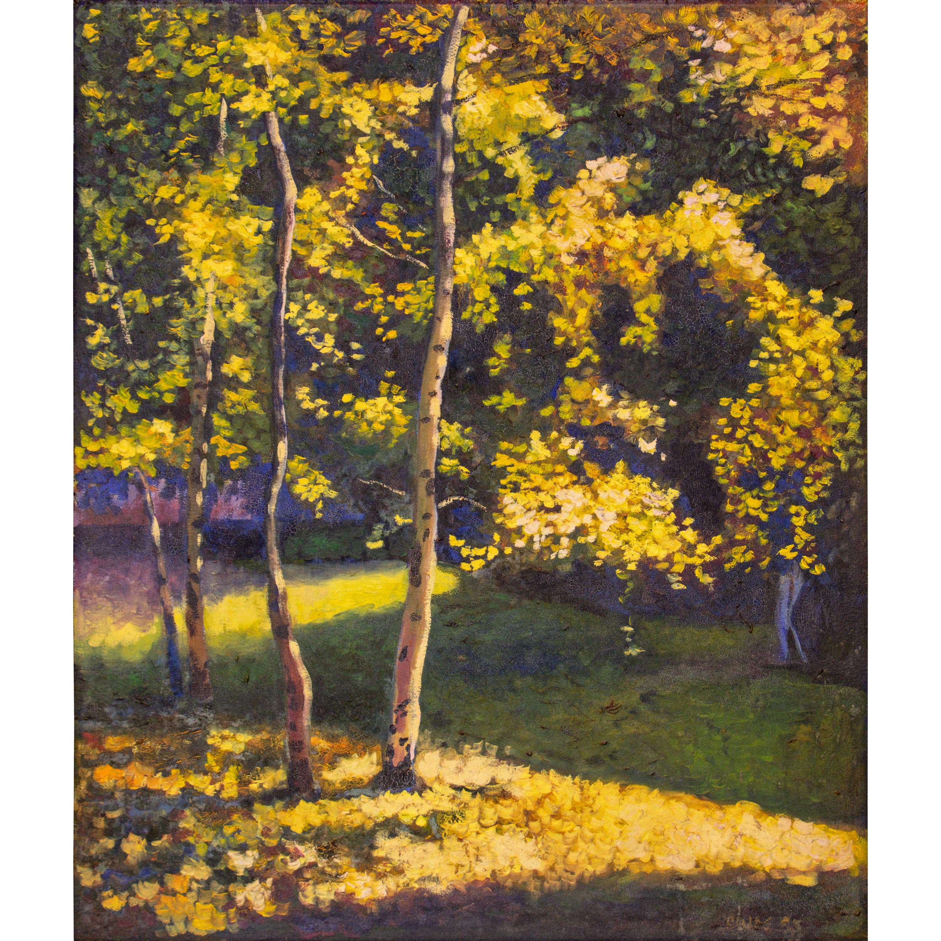 Stella Rojas (b. 1963) - Group of Trees (Jardin du Luxembourg), Summer '93