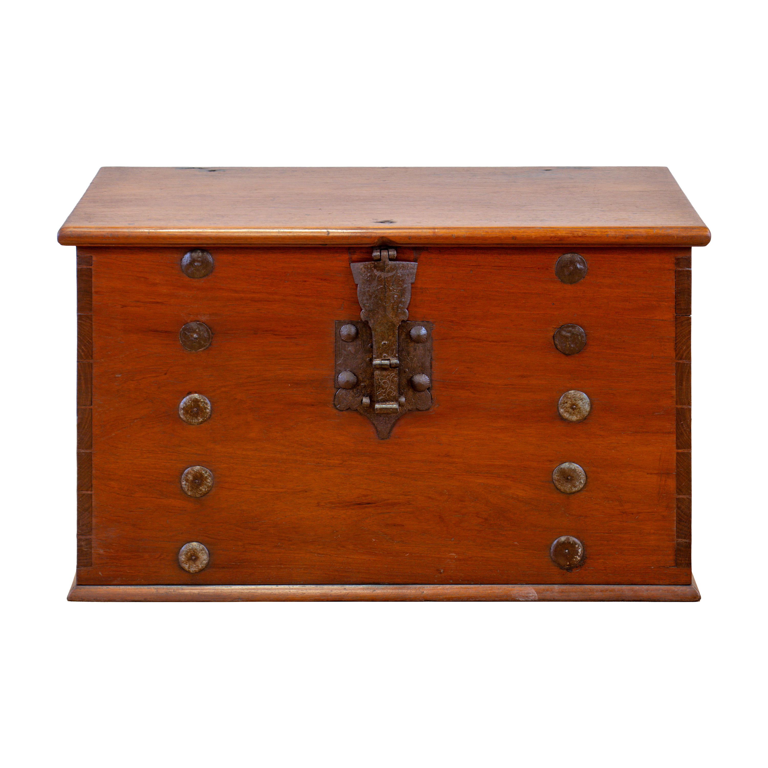 - A large baul / chest with original iron lock clasp