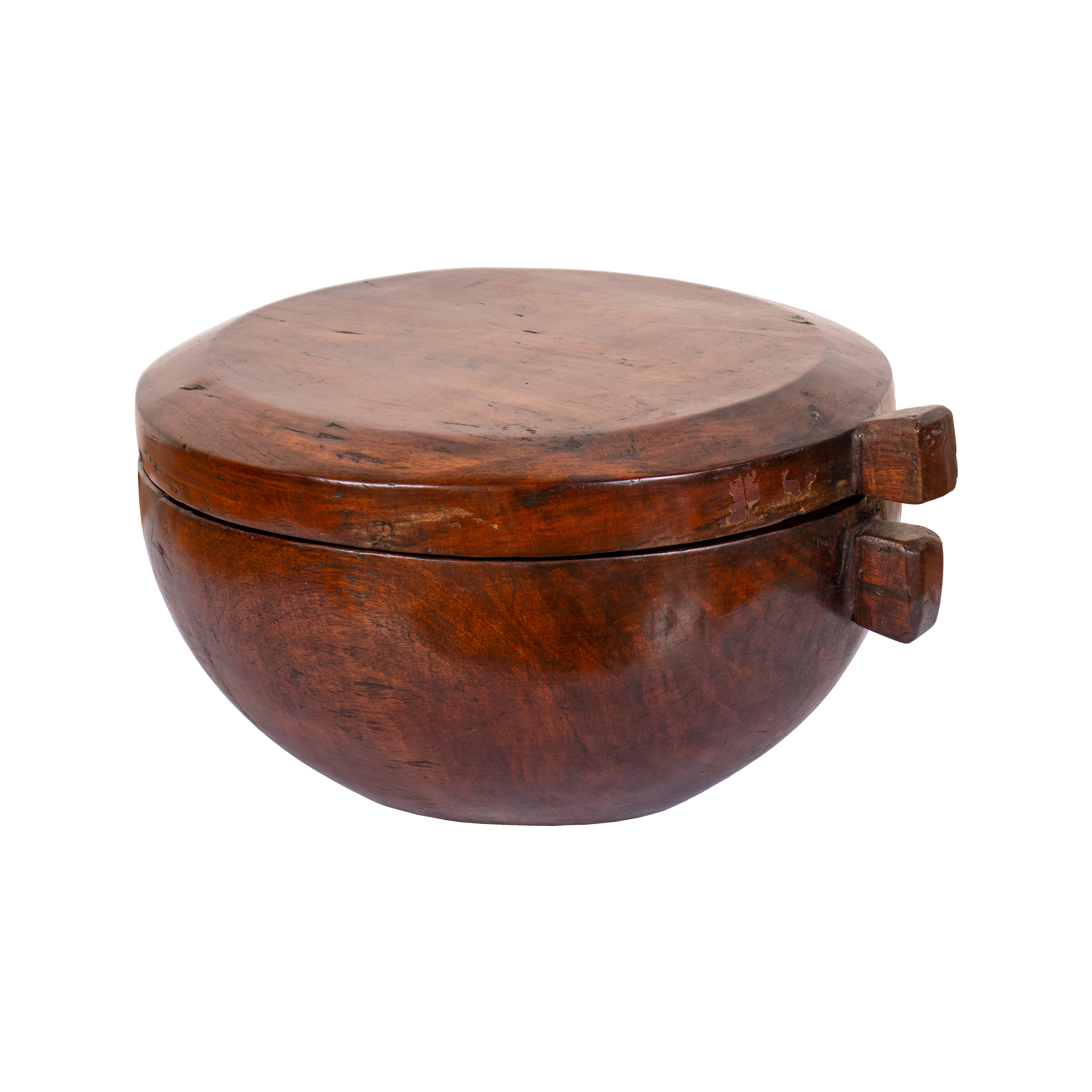 - A large Bontoc rice container in natural shiny patina