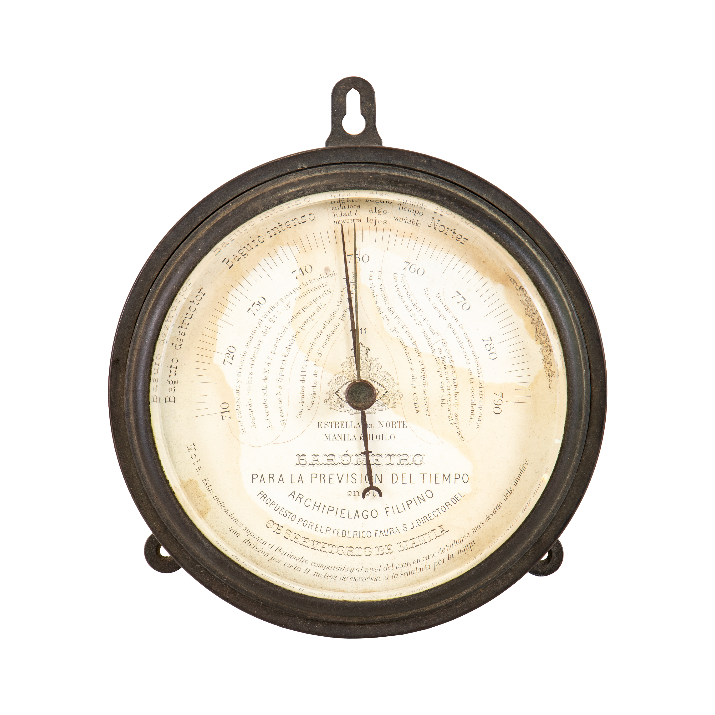 LA ESTRELLA DEL NORTE - An antique 'Padre Faura' barometer (#1611 ...