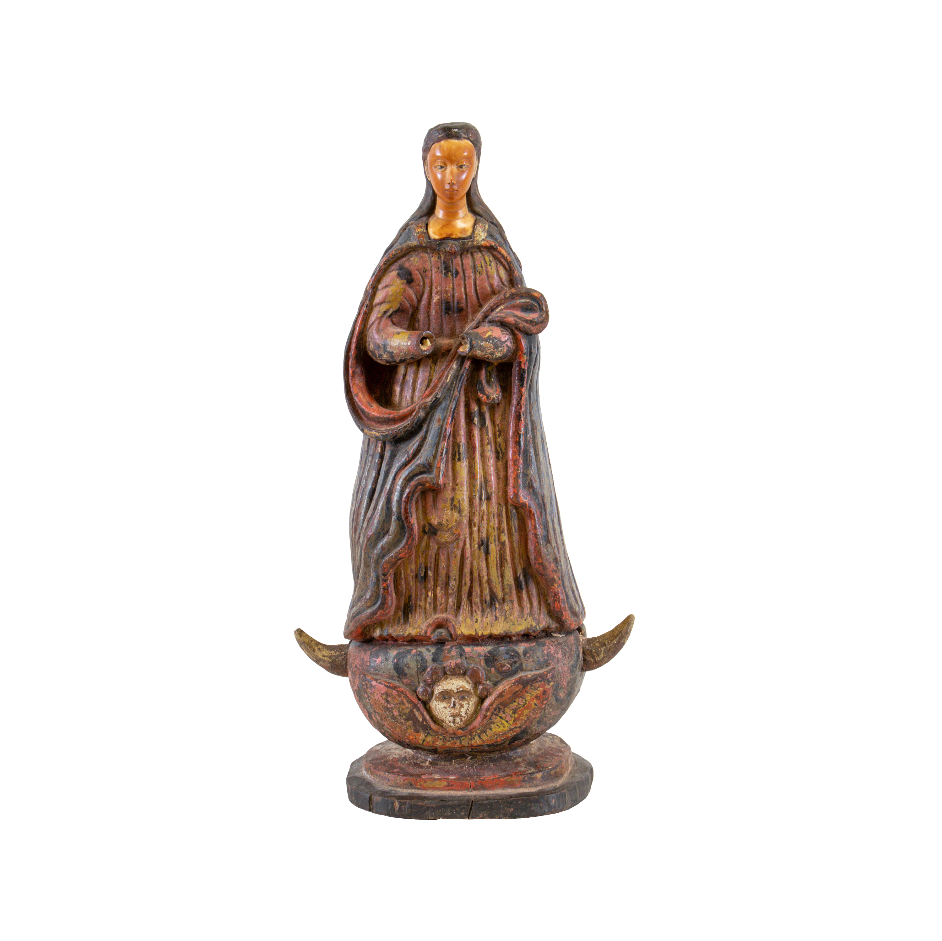 - A splendid de tallado ivory mask ‘Inmaculada Concepcion’ figure