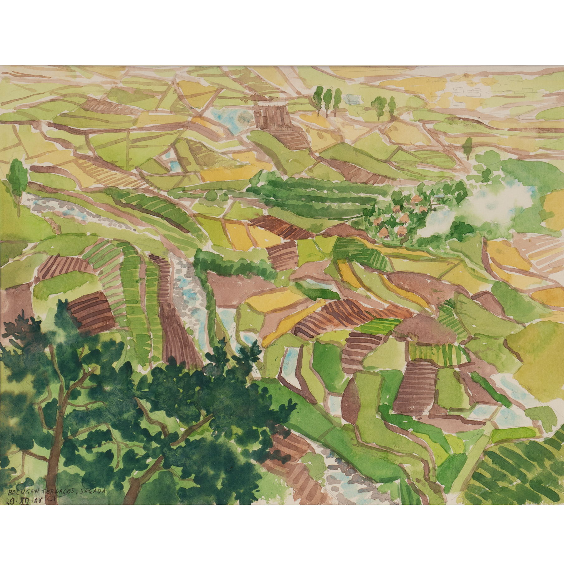 Claude Tayag (b. 1956) - Balugan Terraces, Sagada