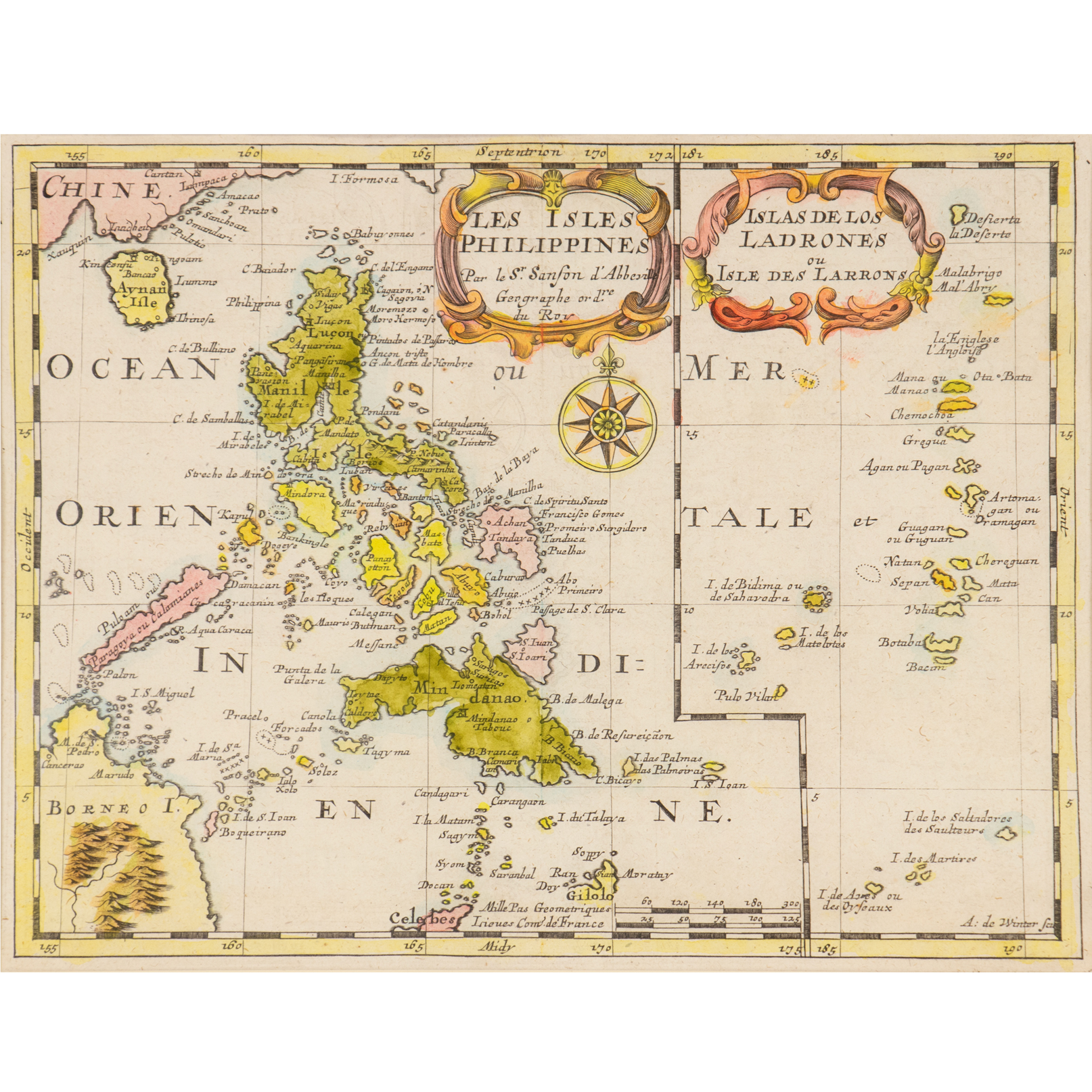 Nicolas Sanson d'Abbeville (1600 - 1667) - Insulae Philippinae / Islas ...