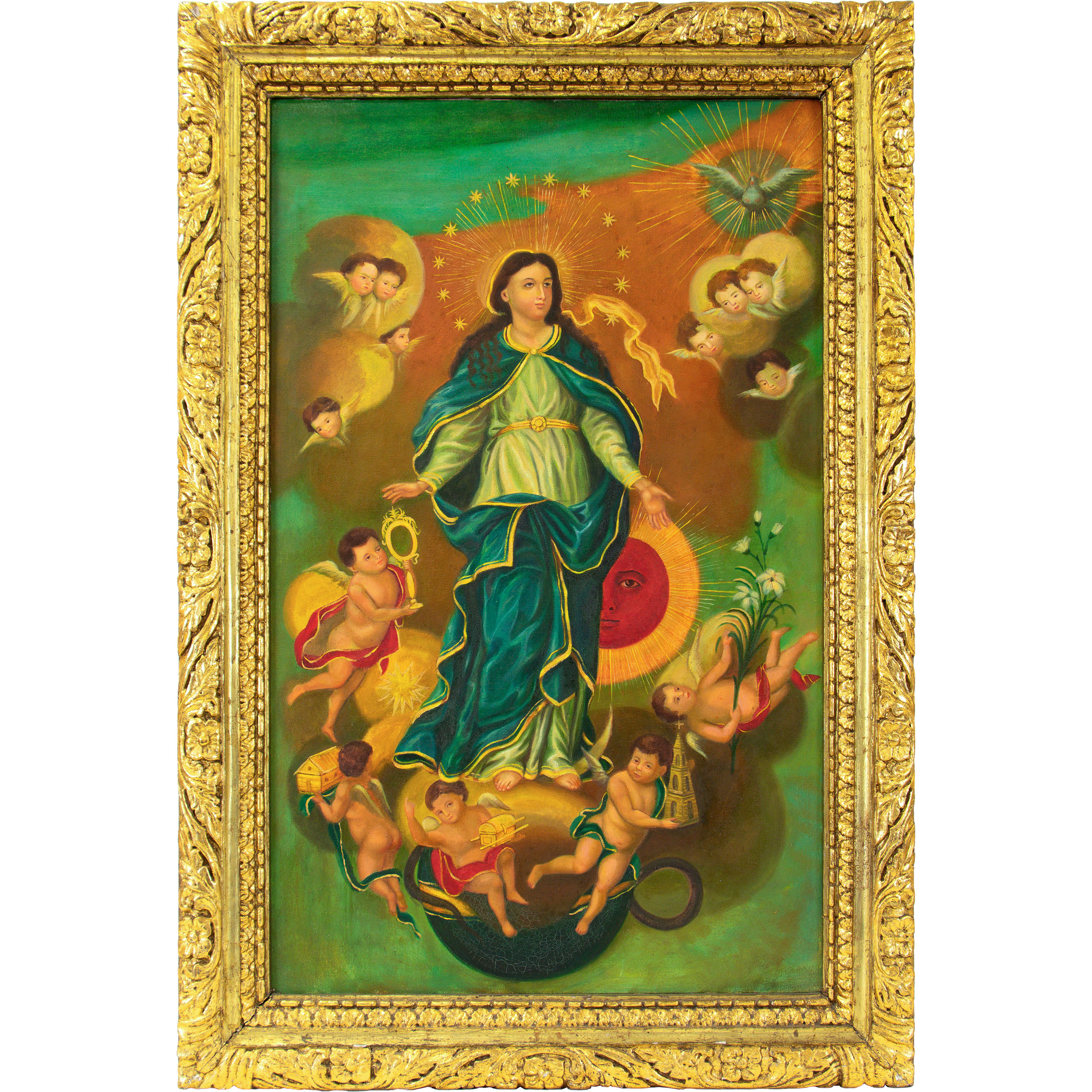 - A processional ‘Virgen del Apocalipsis / Inmaculada Concepcion’ oil ...
