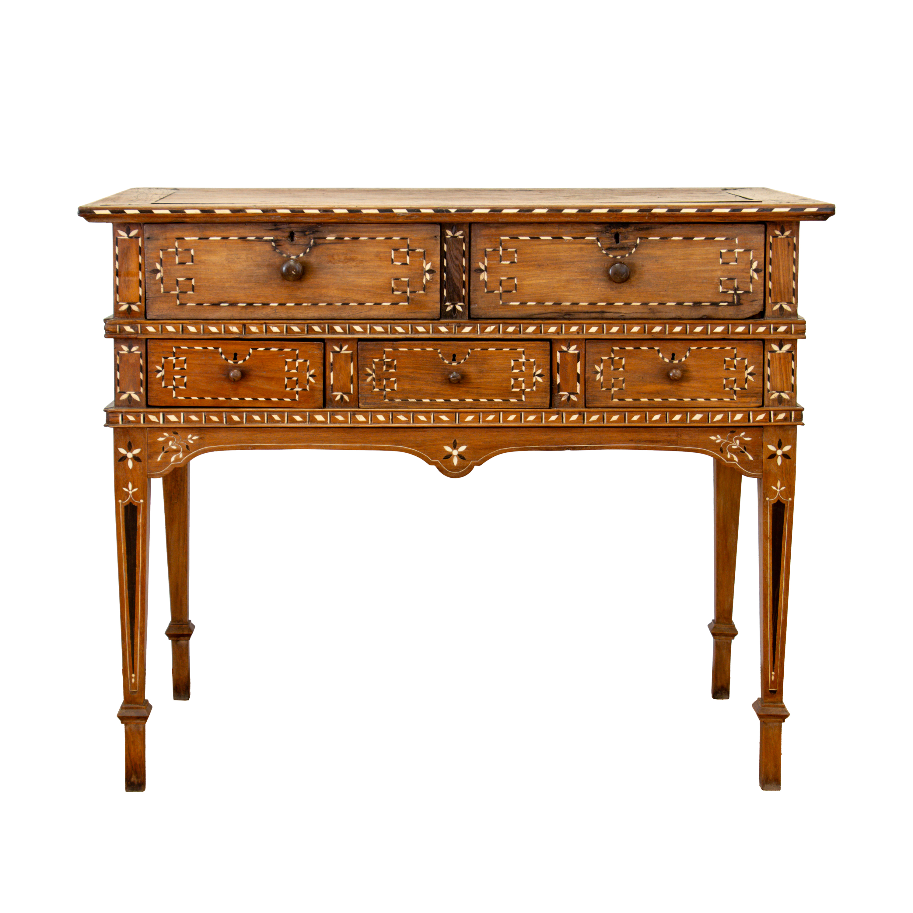 - An imposing Baliuag - Hepplewhite altar table with Chinese meander inlays