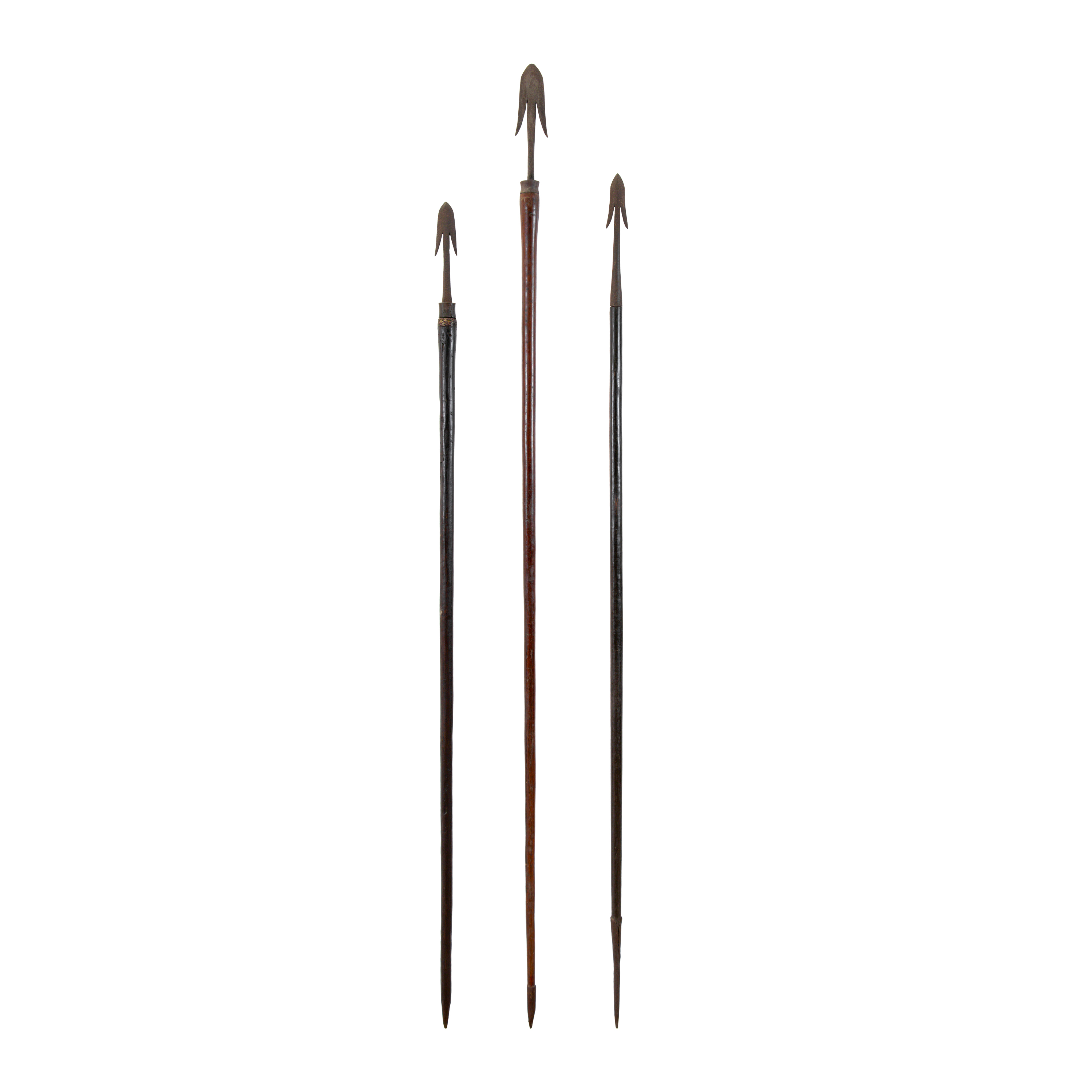- A lot of 3 authentic Igorot hunting spears